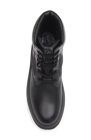 Moncler Aurea Lace-up Leather Bootie