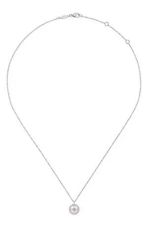 GABRIEL & CO. Pearl Pendant Necklace