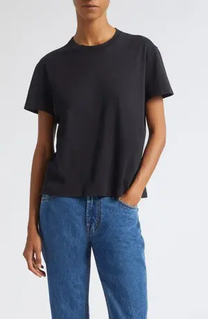 KALLMEYER Kenzie Striped Cotton T-shirt - Black