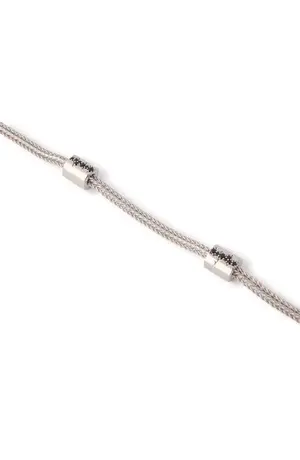 Off-White Hex Nut Scatter Lab Grown Diamond Bracelet