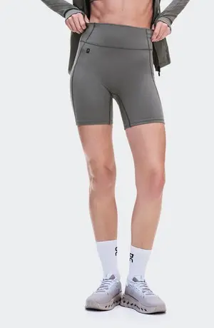 On Studio High Waist Pocket Bike Shorts - Ember