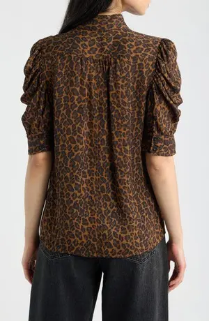 FRAME The Gillian Silk Top