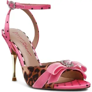 Betsey Johnson Quincyy Ankle Strap Sandal - Leopard Multi