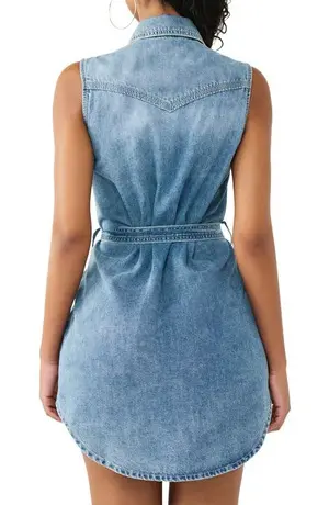 True Religion Sleeveless Denim Minidress
