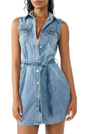 True Religion Sleeveless Denim Minidress
