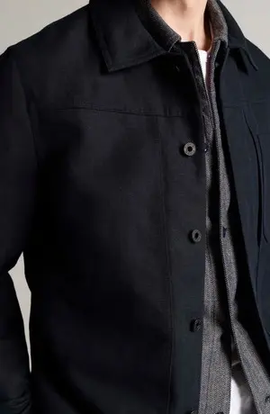 Vince Pleated Trucker Jacket