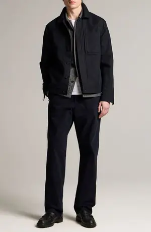 Vince Pleated Trucker Jacket