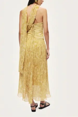 NOCTURNE Strapless Midi Dress