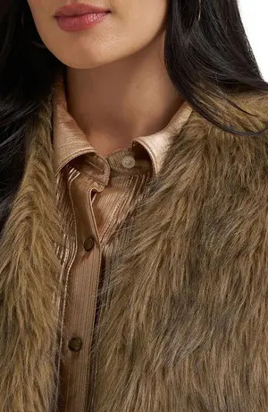Wrangler Faux Fur Vest