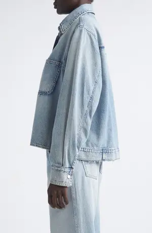 HAIKURE Emma Distressed Denim Shirt Jacket
