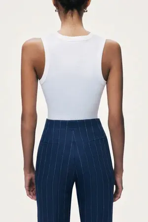 NOCTURNE Pinstripe Wide Leg Trousers