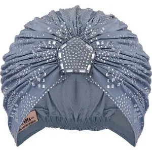 HAIR DRAMA CO. Blue Mirage Crystal Headwrap - Silver