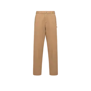 Moncler Cargo Cotton Blend Gabardine Pants - Beige