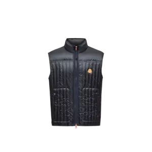 MONCLER X GILGA FARM DESIGNED BY DONALD GLOVER X Gilga Farm Donald Glover Down Vest - Blue