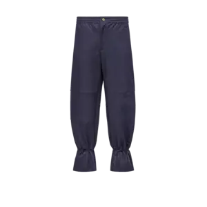 MONCLER X GILGA FARM DESIGNED BY DONALD GLOVER X Gilga Farm Donald Glover Cotton Gabardine Pants - Blue