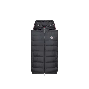 Moncler Marseillan Hooded Down Vest - Black