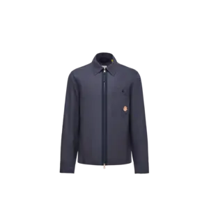 MONCLER X GILGA FARM DESIGNED BY DONALD GLOVER X Gilga Farm Donald Glover Linen Blend Shirt - Blue
