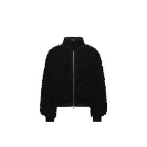 MONCLER X EDWARD ENNINFUL Wool Blend Zip-up Cardigan - Black