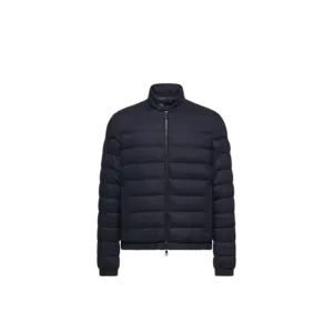 Moncler Luray Cashmere Blend Short Down Jacket - Blue