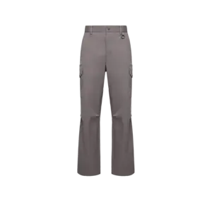 Moncler Cargo Cotton Blend Gabardine Pants - Grey