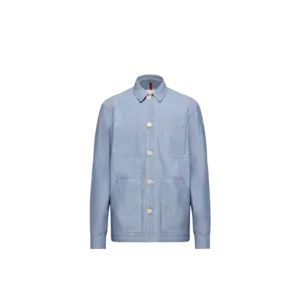 Moncler Elorn Chambray Shirt Jacket - Blue