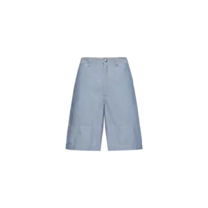 Moncler Chambray Cargo Shorts - Blue