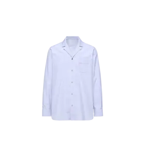 Moncler Fil-à-fil Cotton Long Sleeve Shirt - Blue