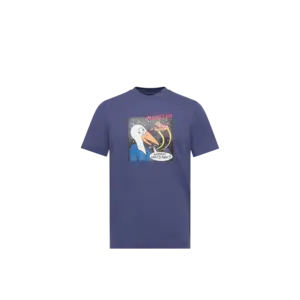 Moncler Space Monduck Cotton T-shirt - Blue