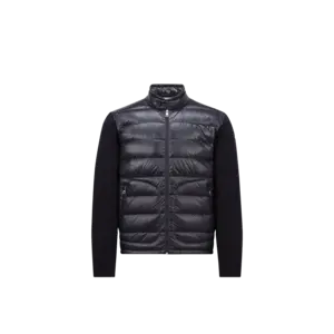 Moncler Padded Wool Zip-up Cardigan