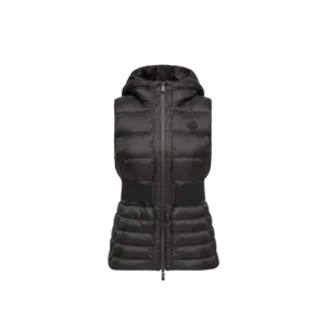 Moncler Melia Hooded Down Vest - Black