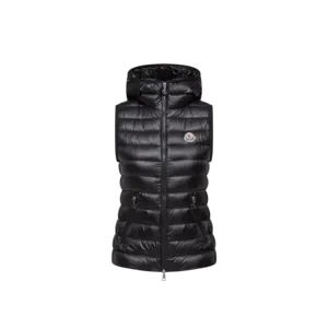 Moncler Glygosse Hooded Down Vest - Black