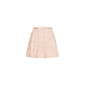 Moncler Pleated Gingham Mini Skirt - Pink