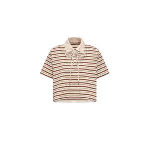 Moncler Striped Cotton Polo Shirt - Multicolor