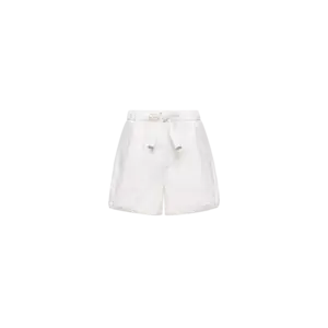 Moncler San Gallo & Cotton Poplin Shorts - White