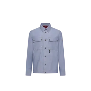 Moncler Chambray Long Sleeve Shirt - Blue
