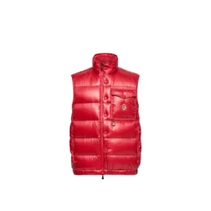 Moncler Uychi Packable Down Vest - Red