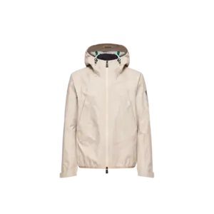 Moncler Blagnac Linen Hooded Jacket - Beige