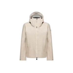 Moncler Chartres Linen Blend Hooded Jacket