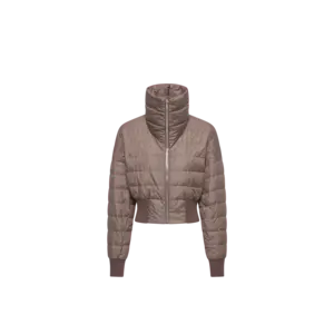 MONCLER + RICK OWENS Cropped Down Jacket - Brown