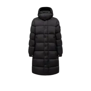Moncler Hanoverian Hooded Long Down Jacket - Black