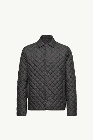 Moncler Avrelie Diamond Quilted Shirt Jacket - Black