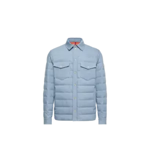 Moncler Tiriol Denim Down Shirt Jacket - Blue