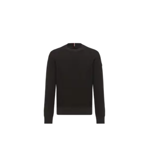 Moncler Moncler Cotton Knit Sweater Black