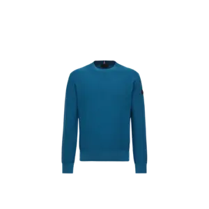 Moncler Moncler Cotton Knit Sweater Blue