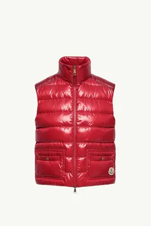 Moncler Frelon Down Vest - Red