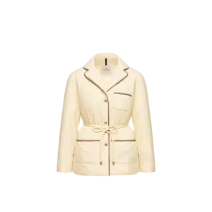 Moncler Tieche Belted Mid-length Down Jacket - Beige