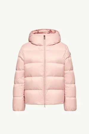 Moncler Feligule Hooded Short Down Jacket - Pink