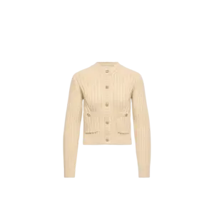 Moncler Cotton Padded Cardigan - Beige