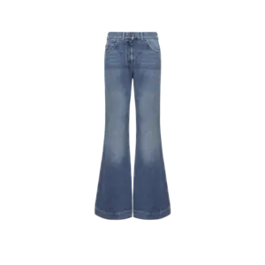 Moncler Wide Leg Denim Jeans - Blue