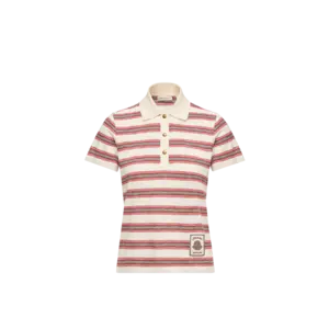 Moncler Striped Cotton Polo Shirt - Multicolor